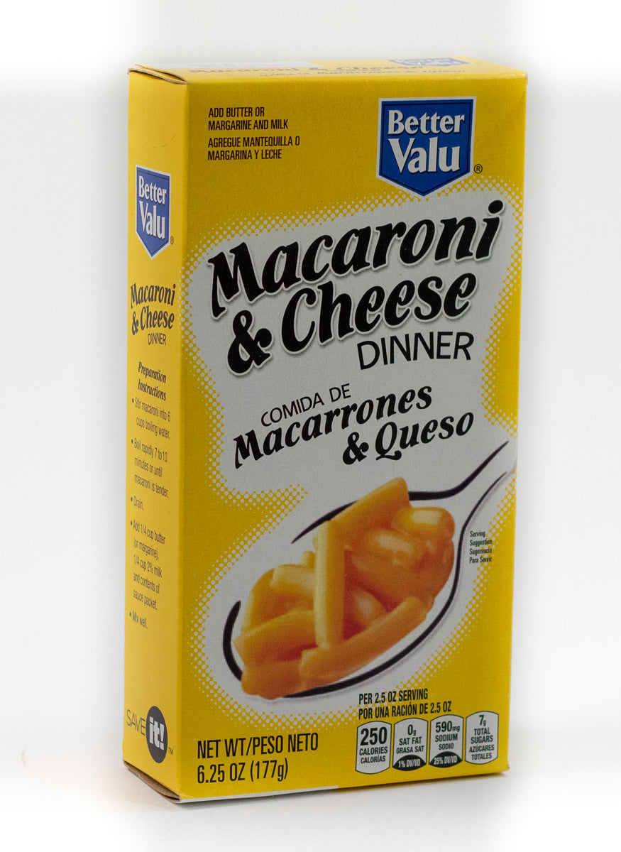 BETTER VALU MACARON/QUESO 177G | Super del Corral