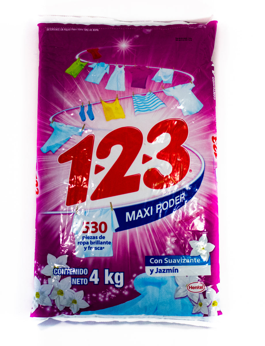 123 DETERGENTE JASMIN 4000GRS | Super del Corral