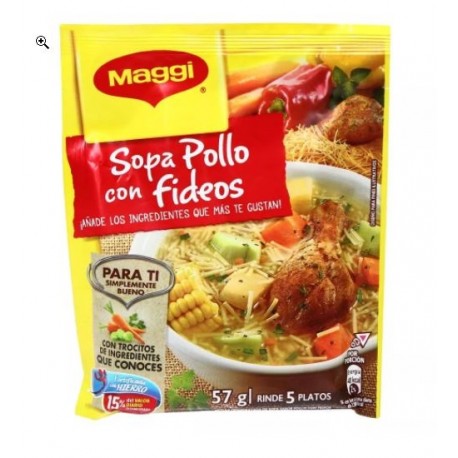 MAGGI SOPA POLLO C/FIDEOS 57GR | Super del Corral